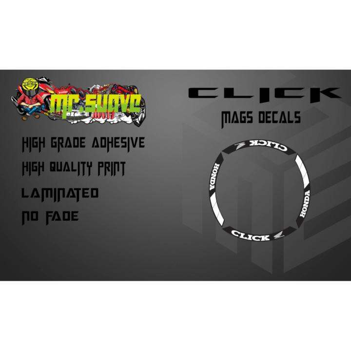 Honda Click Mags Decals 125/150 (White) | Lazada PH