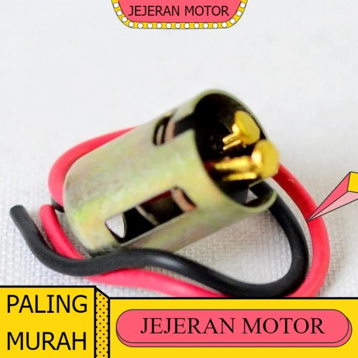 FITTING BOLAM DOBEL K2 KAKI 2 KABEL fiting cop bohlam holder lampu sein ...
