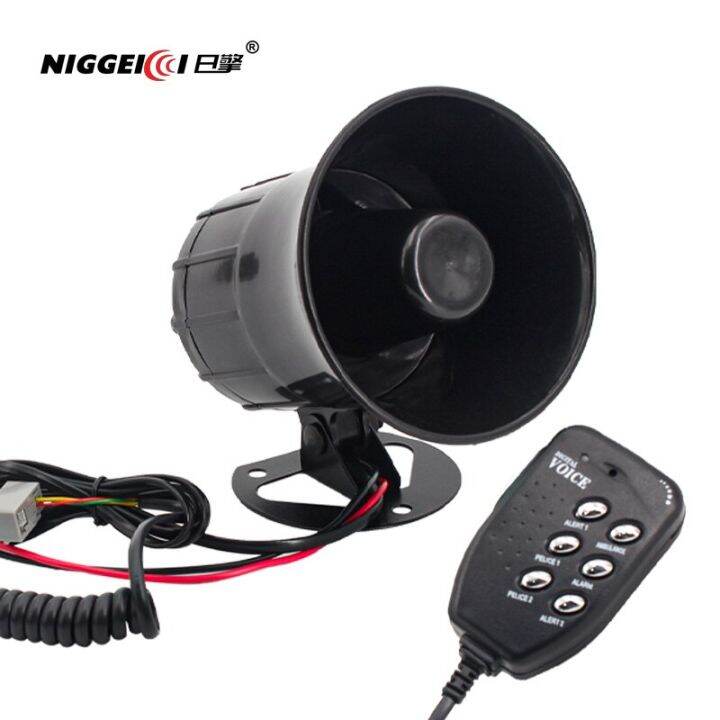 Car 6 Tone Loud Horn Speaker Motorcycle Megaphone Traditional Hooter ...