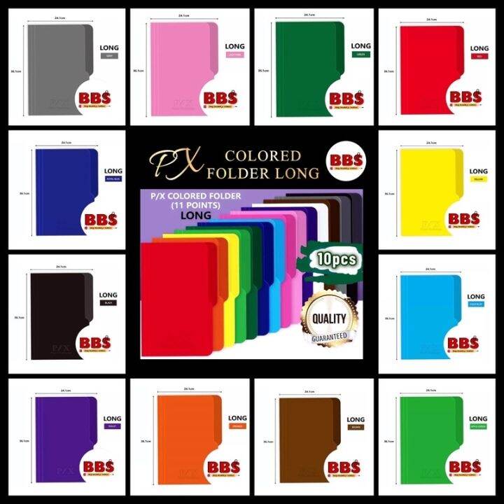PX Colored Folder Long 10 sheets | Lazada PH