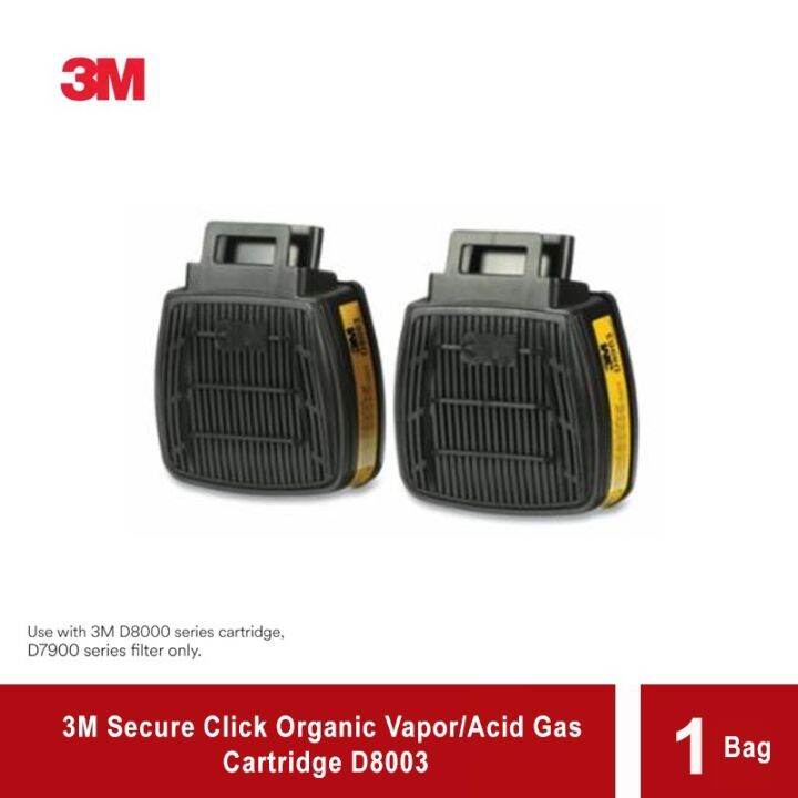 3M Secure Click Organic Vapor Acid Gas Cartridge D8003 | Lazada Indonesia