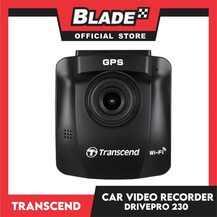 Transcend Dashcam DrivePro 230 Car Video Recorder with Suction Mount ...