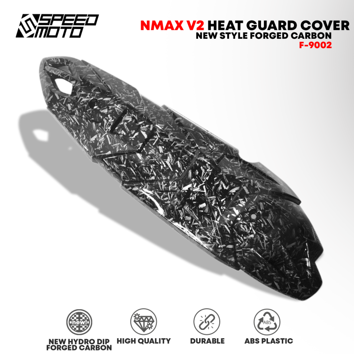 MOKOTO YAMAHA NMAX V2 / V2.1 MUFFLER COVER GLOSSY HYDRO-DIP FORGED ...