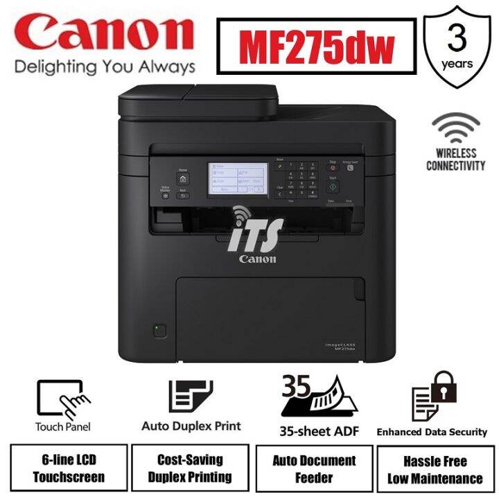 Canon imageCLASS MF275dw 4-in-1 Monochrome Multifunction Printer (Print/Copy/Scan/Fax/Auto ...