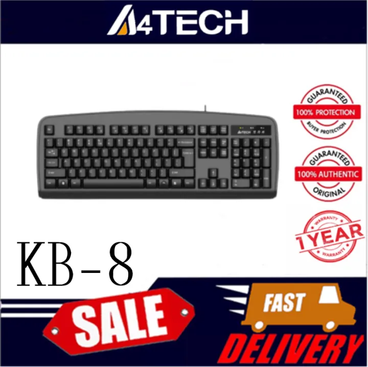 A4Tech KB-8 USB Wired Office Keyboard | Lazada PH