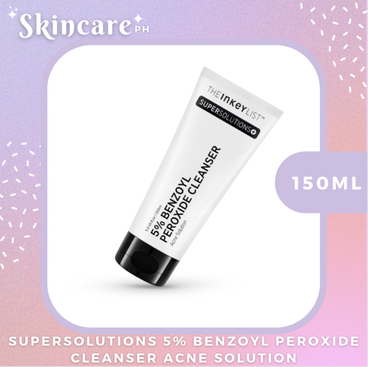 The Inkey List Supersolutions 5 Benzoyl Peroxide Cleanser Acne