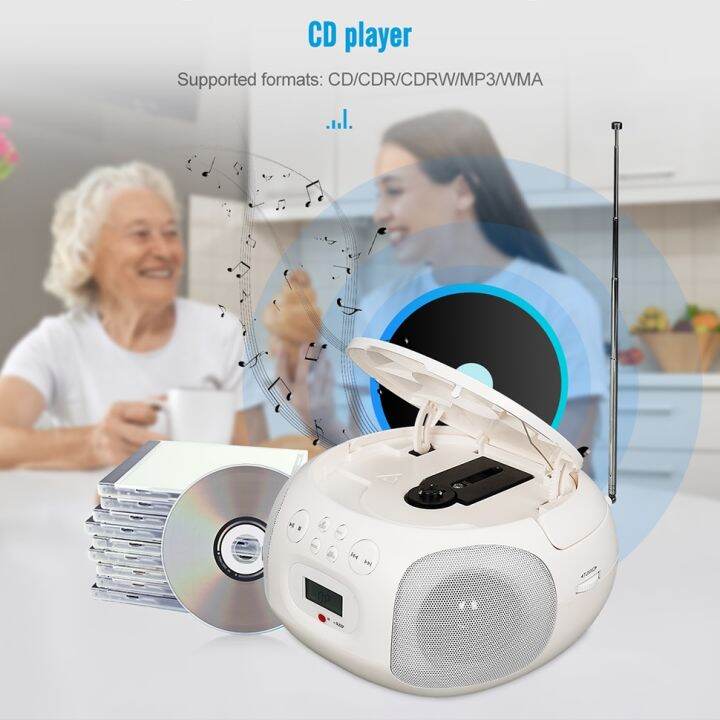 Retekess TR636 CD Player Bluetooth Boombox Portable Radio AM FM Stereo ...