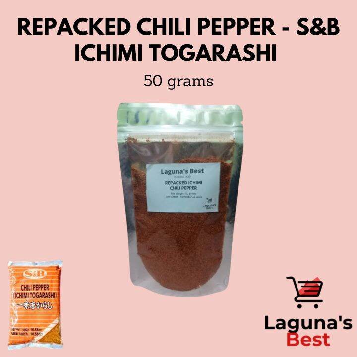Repacked Japan Chili Pepper - S&B Ichimi Togarashi 50 grams | Lazada PH