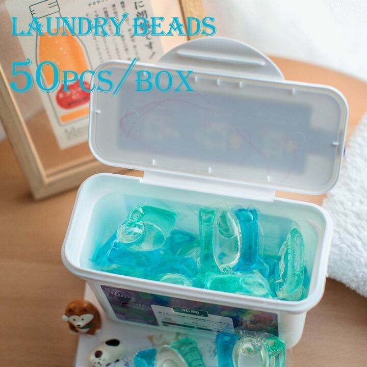 50PCS Laundry pods Detergent capsules Beads Liquid Balls Clean Washing ...