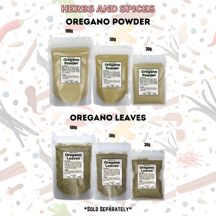 Nutriopals OREGANO POWDER and DRIED OREGANO LEAVES 30g, 50g,100g -Herbs ...