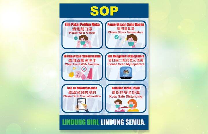 SOP Sticker (Custom Design) UV Printing | Lazada