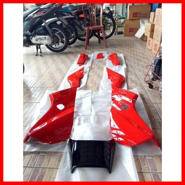 ชุดเปลือกสี YAMAHA VR-150 9ชิ้น มี 3 สี แดง ดำ น้ำเงินม่วง** ชิ้นส่วน ...