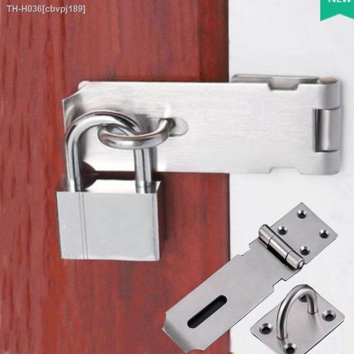 3/4/5 Inch Latch Lock Door Hasp Locks Stainless Steel Padlock for Doors ...