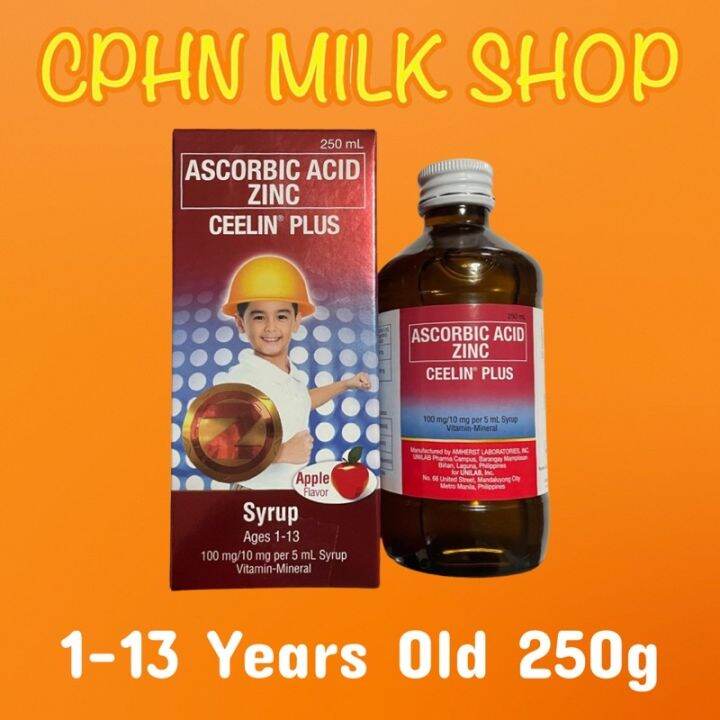 Ceelin Plus Syrup with Zinc 250mL | Lazada PH