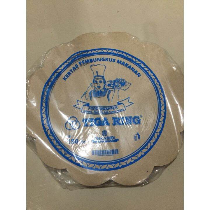 Kertas Nasi Bulat Bentuk Bunga diameter 26cm isi 150 pcs | Lazada Indonesia