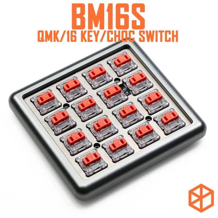 dibi 1587460575 bm16s 16 keys Custom Mechanical Keyboard PCB plate programmed numpad layouts qmk ...