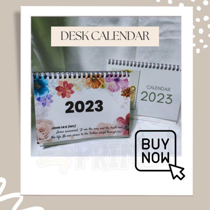 BIBLE VERSE TABLE DESK CALENDAR FOR 2023 (5X7 IN - 5R SIZE) | Lazada PH