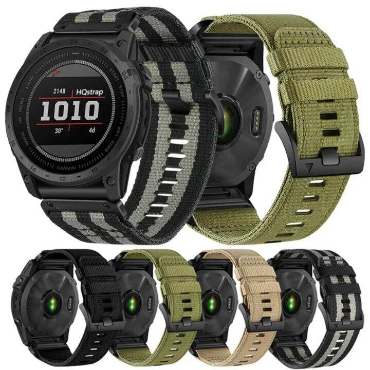 Sport Nylon Strap for Garmin Tactix 7Pro Fenix 7X 6X 7 5 6 Pro 5X 3HR ...