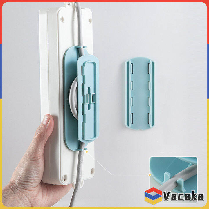 Vacaka Socket Retainer Holder Wall-Mounted Router Rack Insertion Row ...