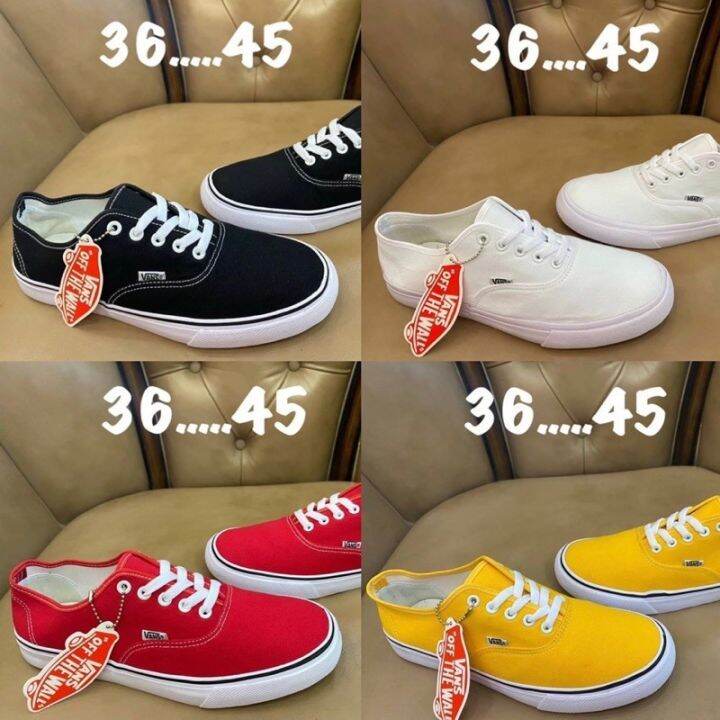 รองเท้าvans Authentic Classic Size 36 45 รองเท้าใส่ทำงาน รองเท้าแฟชั่น