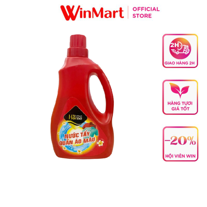 [Siêu thị WinMart] - Nước tẩy quần áo màu WinMart Home 800ml | Lazada.vn