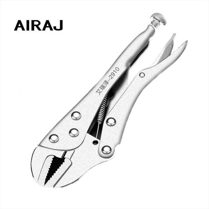 AIRAJ Mini Vise Locking Pliers Curved Jaw Straight Jaw Long Nose C ...