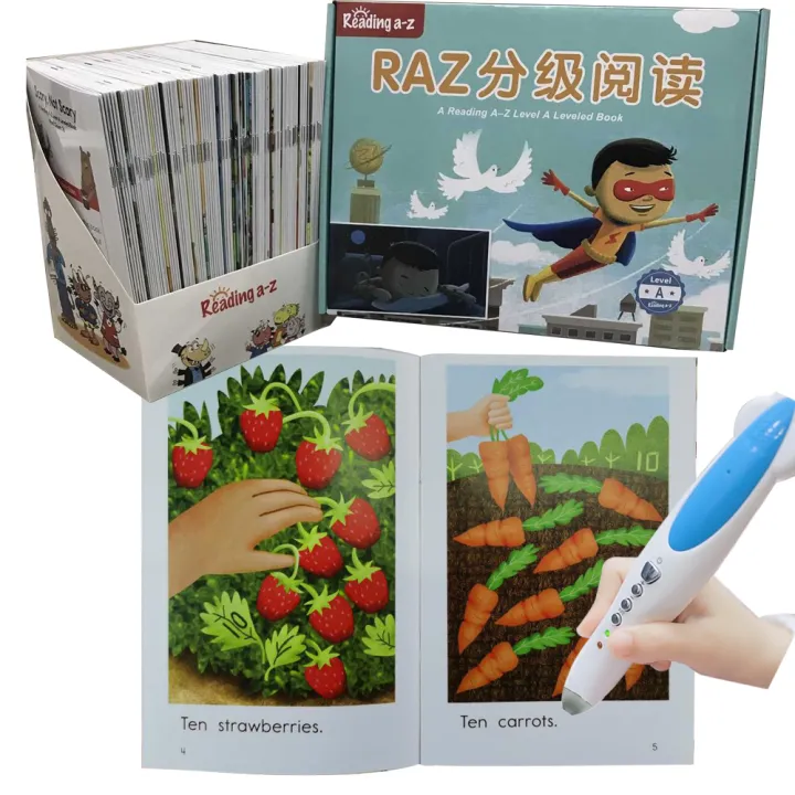 RAZ Graded Reading Picture Books Level AA to J,Kids Story Books ...