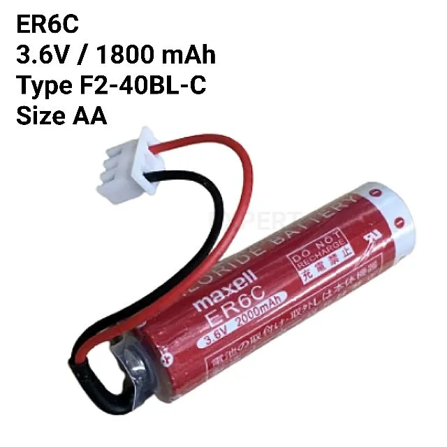ER6C Battery / ตัวเดียวกับ F2-40BL / Size AA / 3.6V 1800 mAh (ตรวจสอบ ...