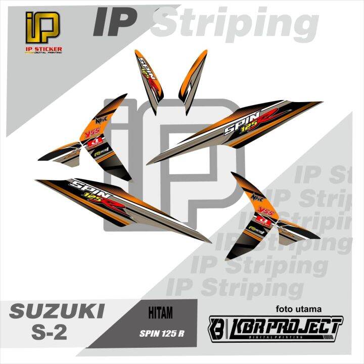 SPIN 125 R striping SPIN 125 R motor SUZUKI motor sticker variasi ...