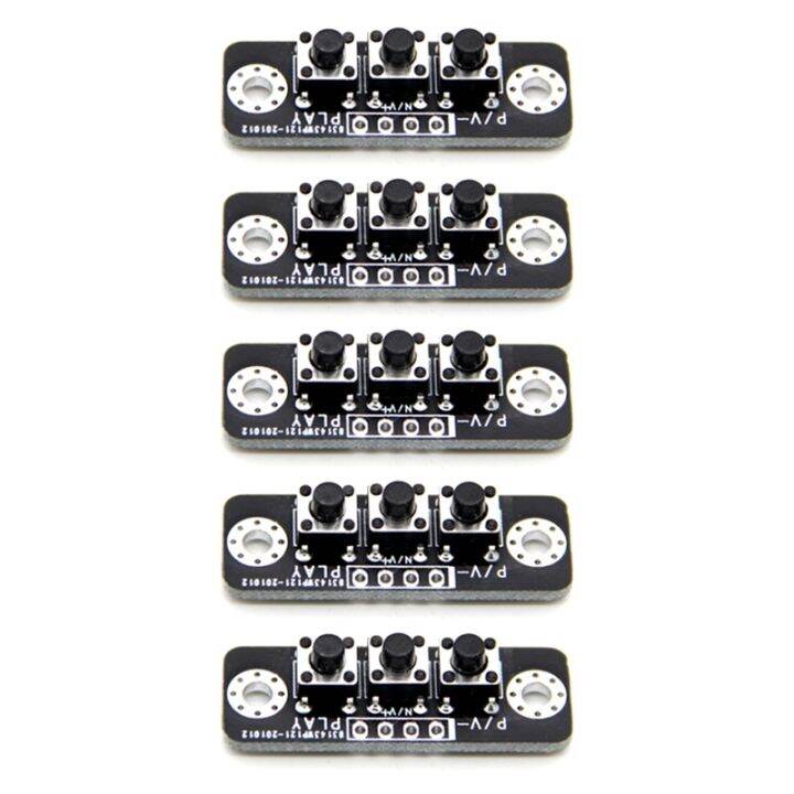 5PCS Independent Key Module MCU External Key Module Switch Board Bluetooth Power Amplifier Key ...