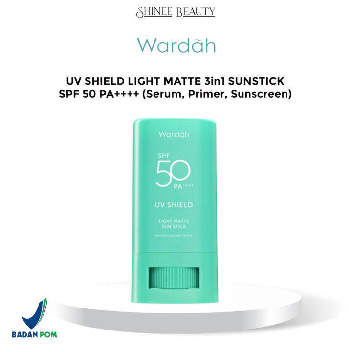 Wardah UV Shield Light Matte Sun Stick - 22gr | Sunscreen Wajah ...