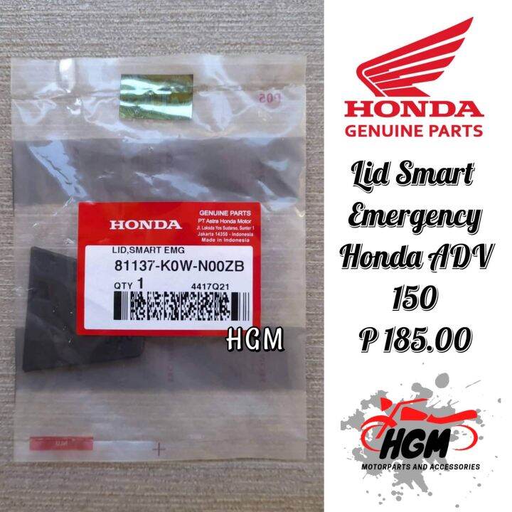 LID SMART EMERGENCY HONDA ADV 150 (81137-K0W-N00ZB) | Lazada PH