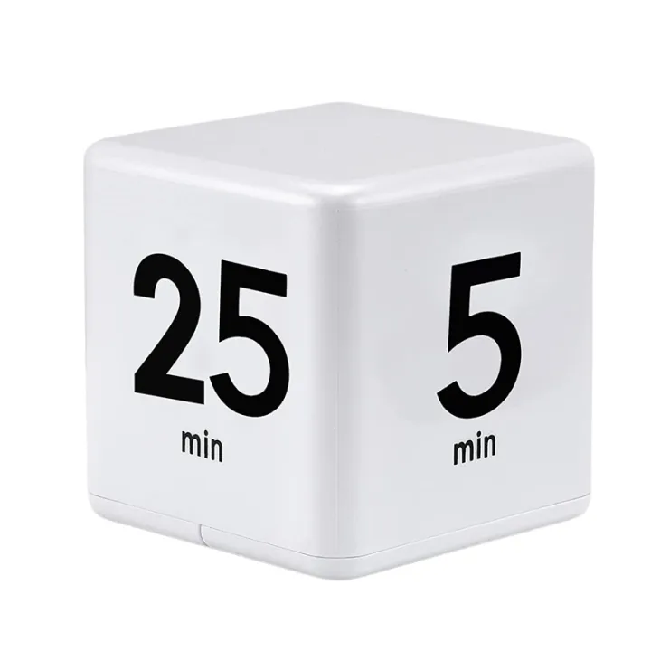 Cube Timer Kitchen Timer Time Management Timer Gravity Sensor Flip for Time Management and ...