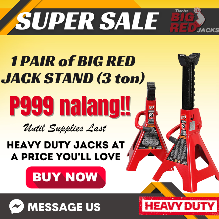 Big Red Jack Stand (PAIR) | Lazada PH