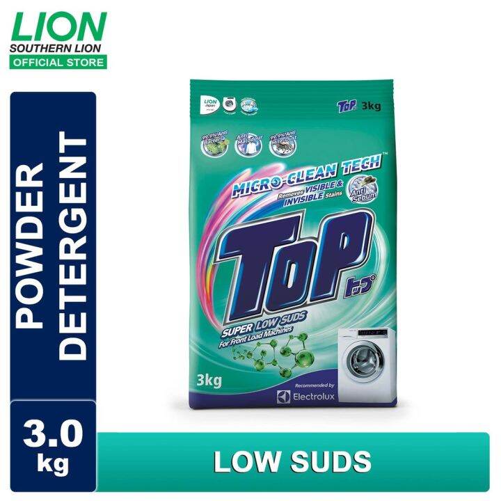 TOP Front Load Powder Laundry Detergent - Super Low Suds (3kg) | Lazada