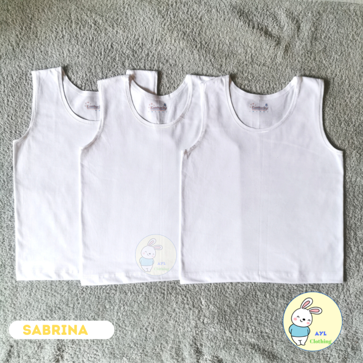 Sabrina 3pcs White Sando for Girls | Lazada PH