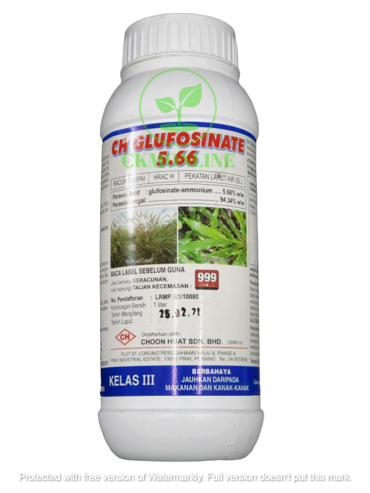 1L CH Glufosinate 5.66 Glufosinate Ammonium 5.66% Racun Rumpai Rumput ...
