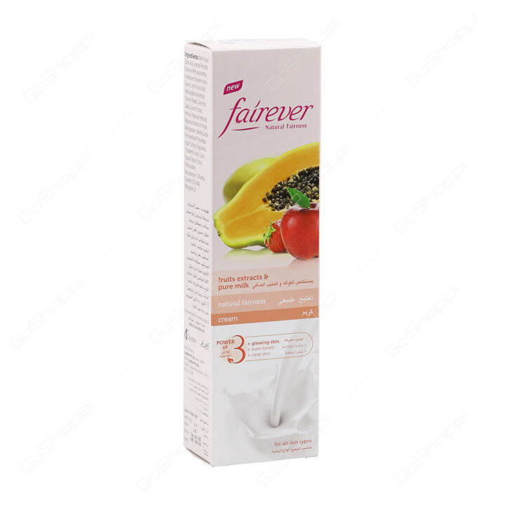 Fairever Natural Fairness Fruit Extract & Pure Milk Natural Fairness ...