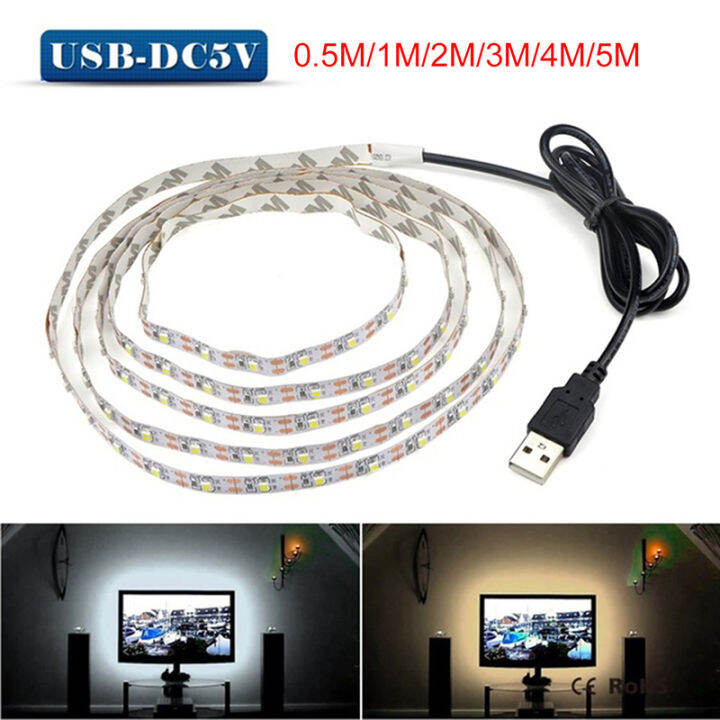 5V TV LED Backlight USB LED Strip Light Decor Lamp Tape TV Background ...