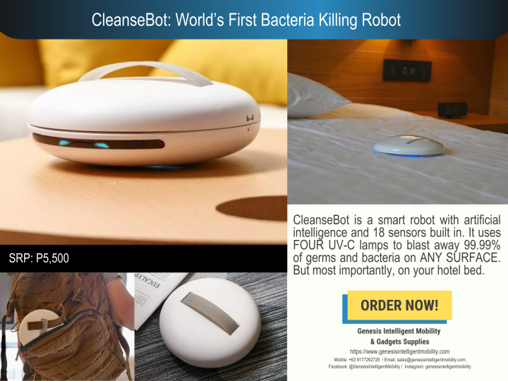 CleanseBot: World’s First Bacteria Killing Robot | Lazada PH