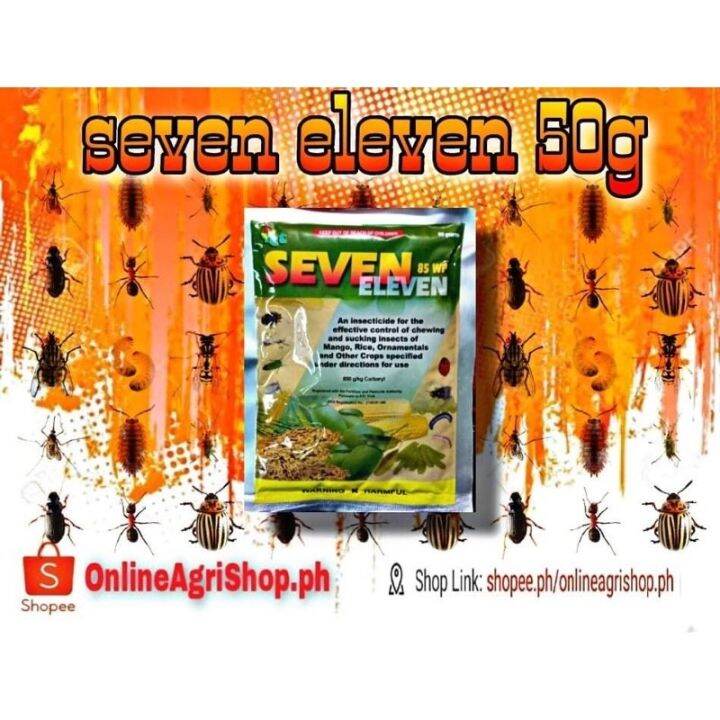 Seven Eleven 85WP 50-gram packs Carbaryl Insecticide (ICTC) | Lazada PH