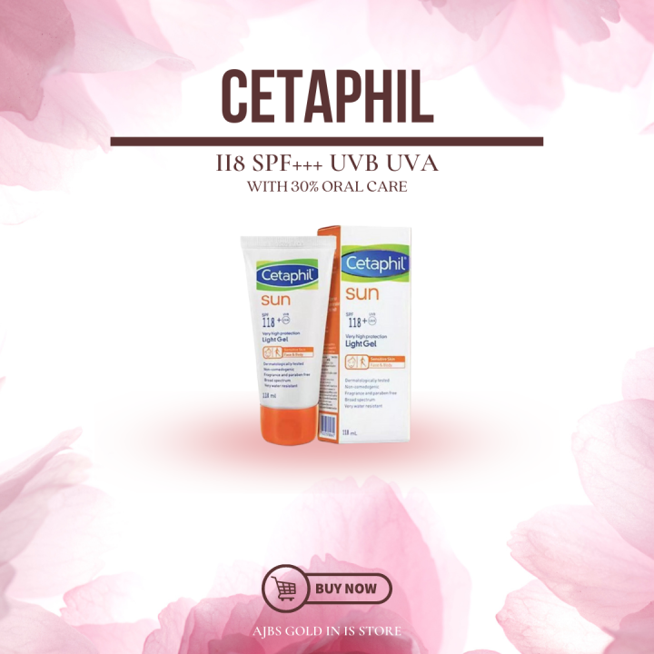 NO.1 Cetaphil Sunblock SPF 118+ Light Gel (Face & Body) 118ml/sunscreen ...
