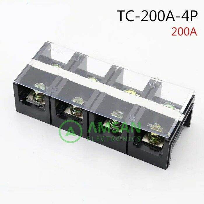 Terminal Block TC 2004 blok 200A 4P 4 pole TC2004 | Lazada Indonesia