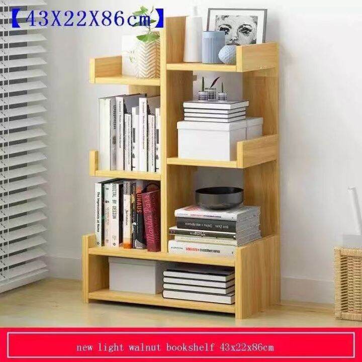 JYL 6 Layer Modern Mini Simple Bookshelf Home Bookcase Small Bookshelf ...