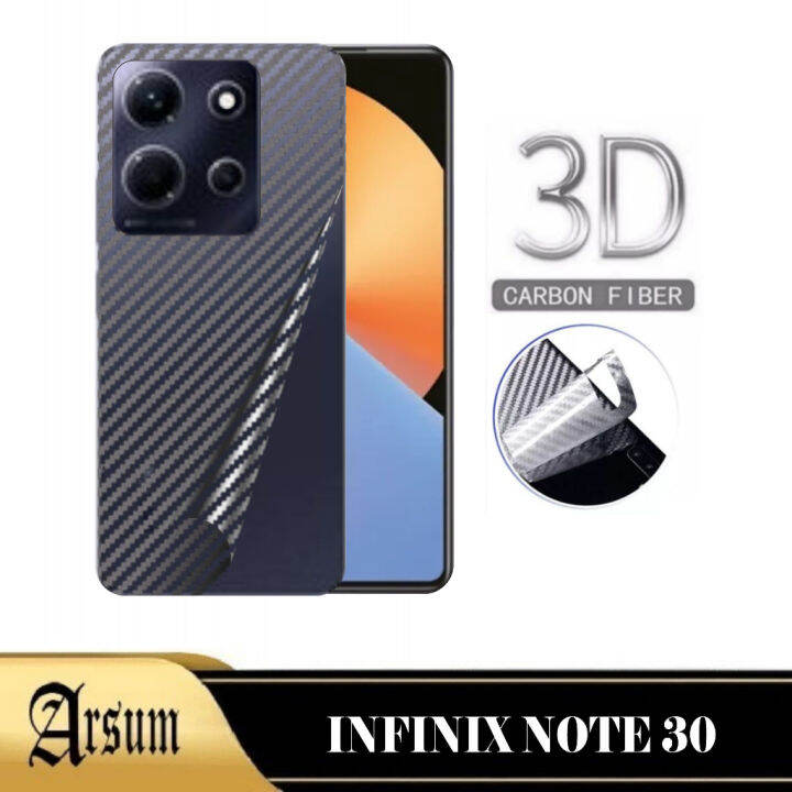 Promo Garskin Skin Carbon INFINIX NOTE 30 2023 Pelindung Layar Belakang ...
