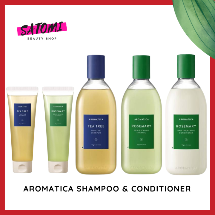พร้อมส่ง!!! ฉลากไทย Aromatica Shampoo แชมพูและครีมนวดผมวีแกน บำรุงหนังศีรษะ อ่อนโยน บำรุงสุขภาพ ...
