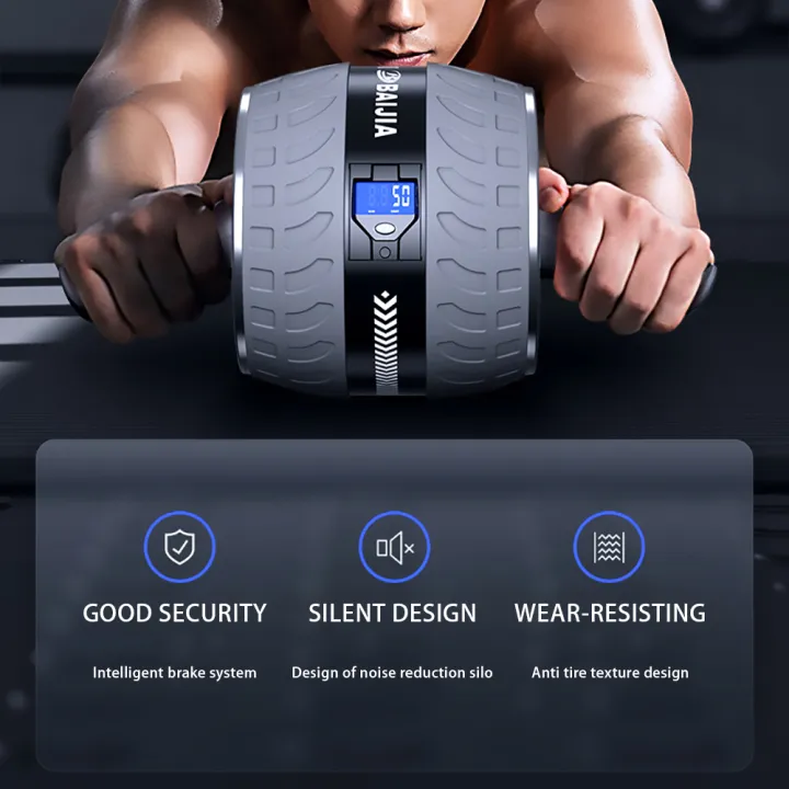 Ab Wheel AB Cruncher, Fitness Exercise Equipment for Home Gym with Knee ...