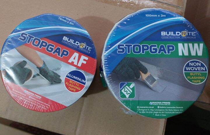BUILDRITE STOPGAP NW Or AF Choose 1 Butyl Sealant Tape Flashing Tape | Lazada PH