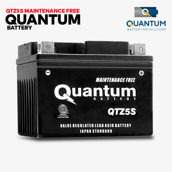 QUANTUM QTZ5S (4L) MAINTENANCE FREE BATTERY (12V-3.5-3.7 AH) NON ...