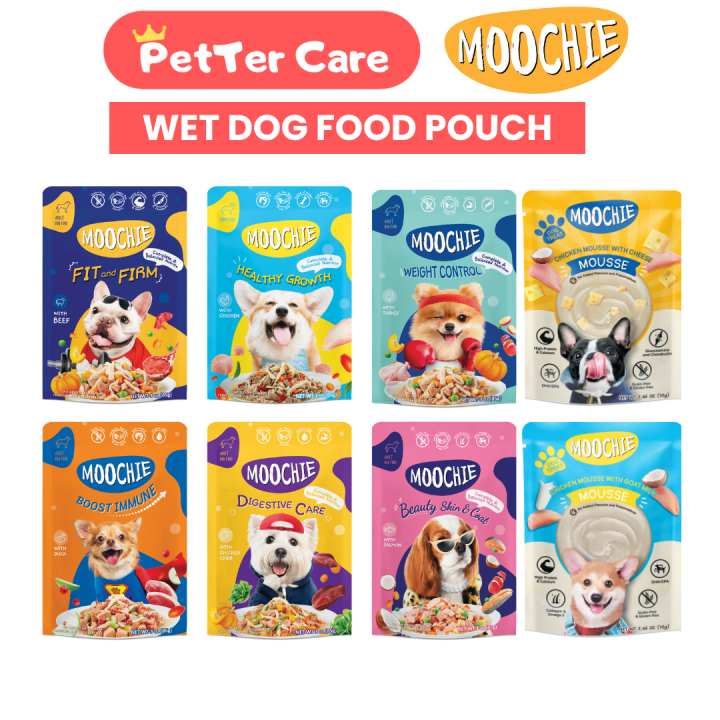Moochie Wet Dog Food Casserole and Mousse Assorted Flavors with Unique ...